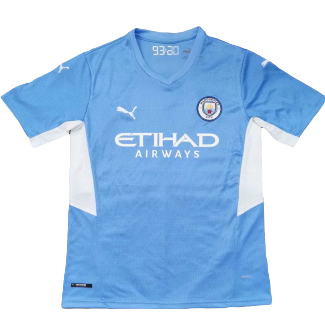 Manchester City Jersey Custom Home DE BRUYNE 17 Soccer Jersey 2021 22