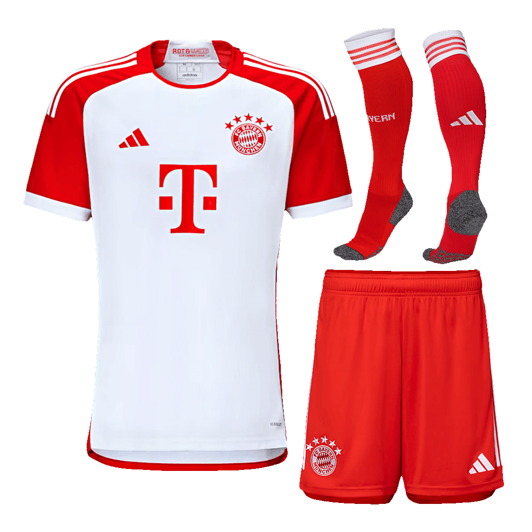 Bayern Munich Jersey Custom Home Soccer Jersey Full Kit 2023/24 ...
