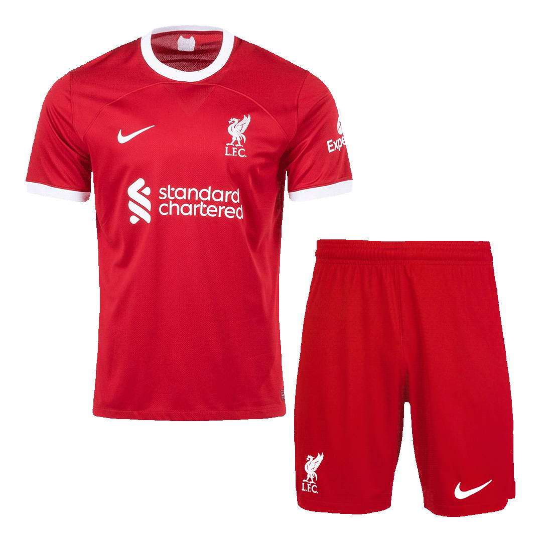 Liverpool Jersey Custom Home Soccer Uniform Kits 2023/24 | Bestsoccerstore