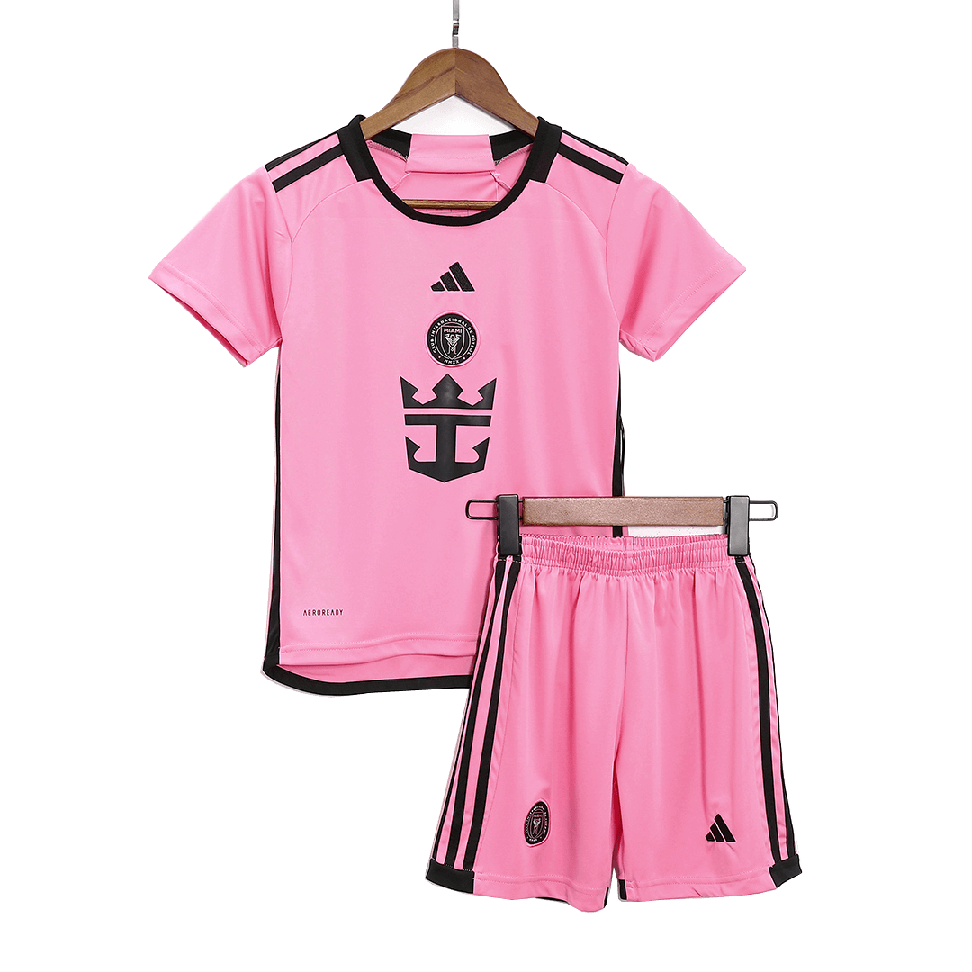 Kids Inter Miami CF Custom Home Soccer Kits 2024 | Bestsoccerstore