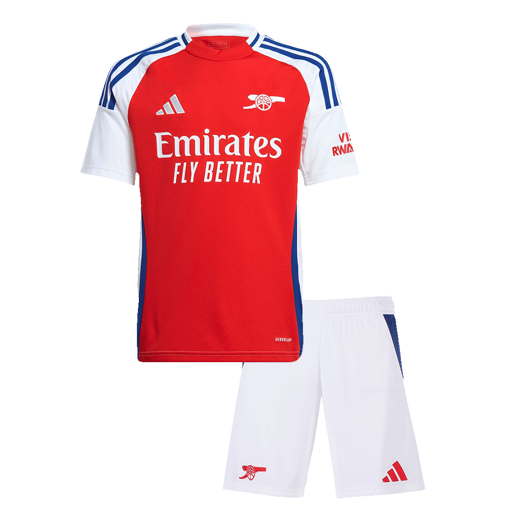 Kids Arsenal Custom Home Soccer Kits 2024/25 | Bestsoccerstore