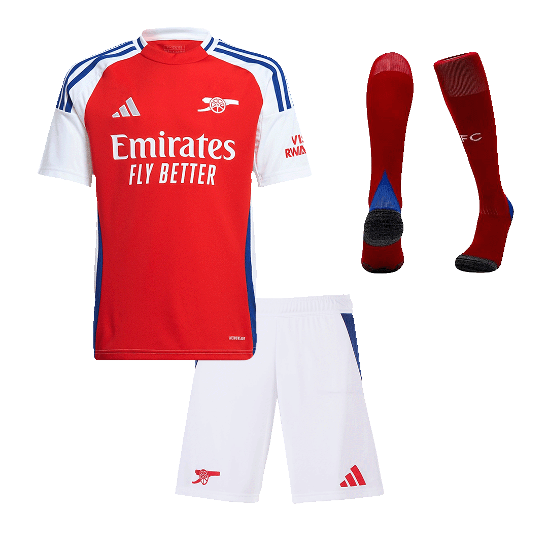 Kids Arsenal Custom Home Full Soccer Kits 2024/25 | Bestsoccerstore