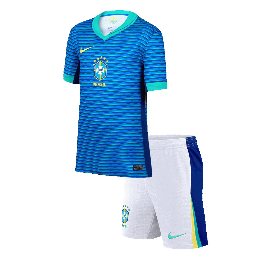 Kids Brazil Custom Away Soccer Kits 2024 | Bestsoccerstore
