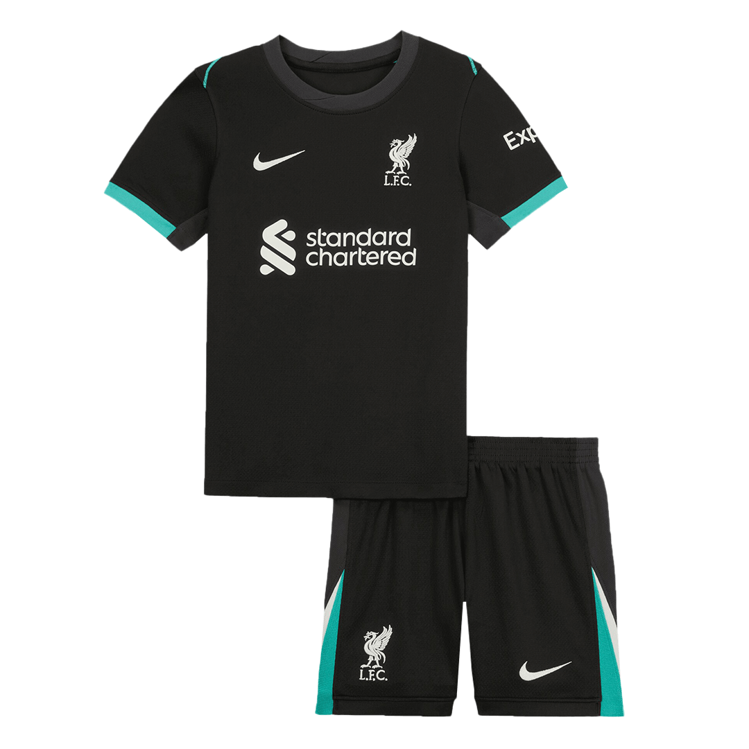 Kids Liverpool Custom Away Soccer Kits 2024/25 | Bestsoccerstore