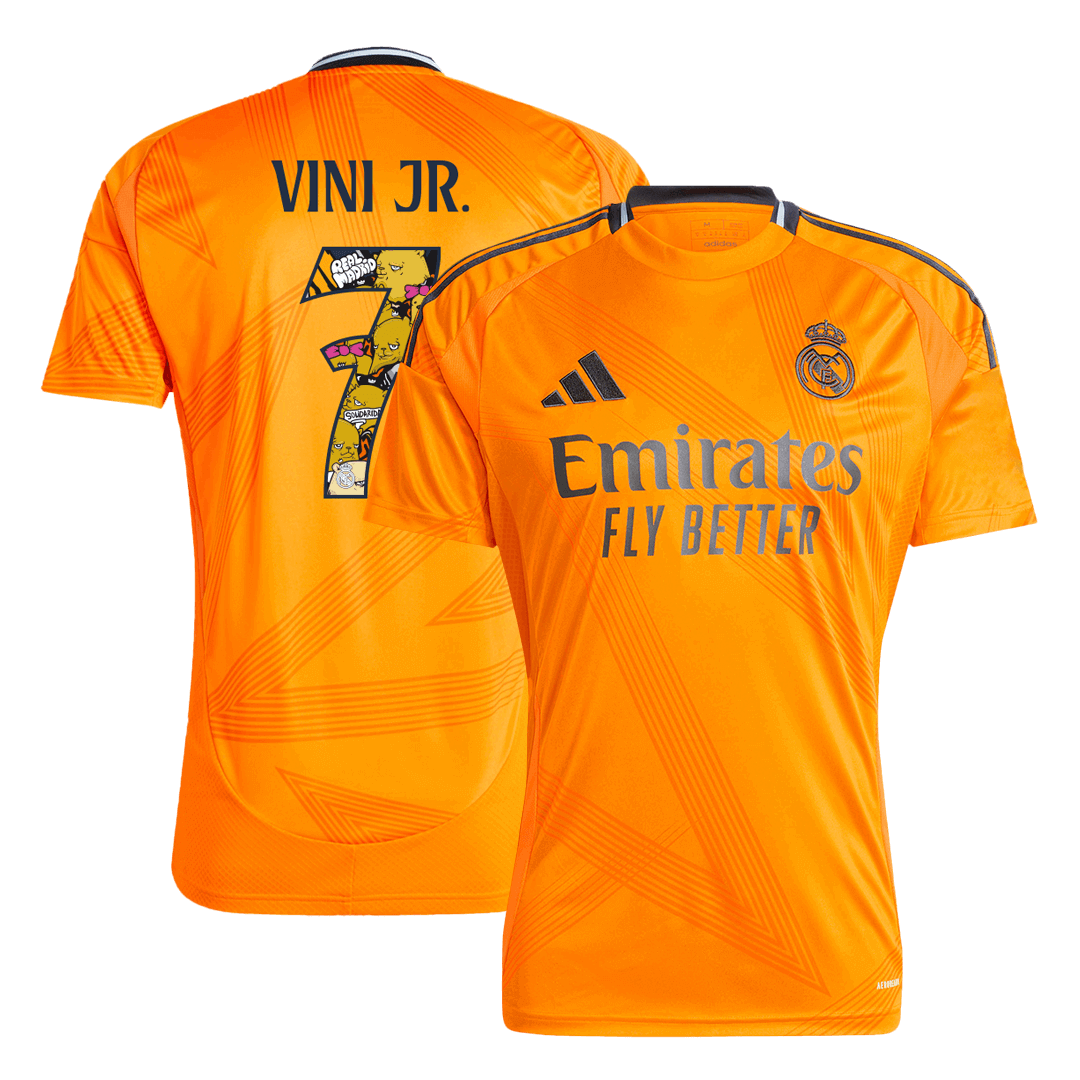 VINI JR. #7 Real Madrid Soccer Jersey Away Custom Shirt 2024/25 ...