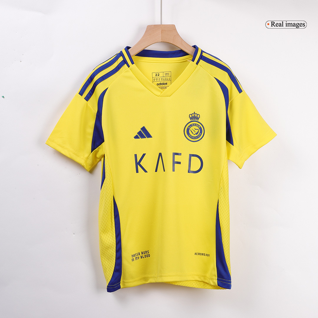 Kids Al Nassr Custom Home Soccer Kits 2024/25 | Bestsoccerstore