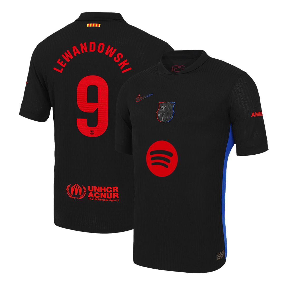 Authentic LEWANDOWSKI #9 Soccer Jersey Barcelona Away Shirt 2024/25 ...