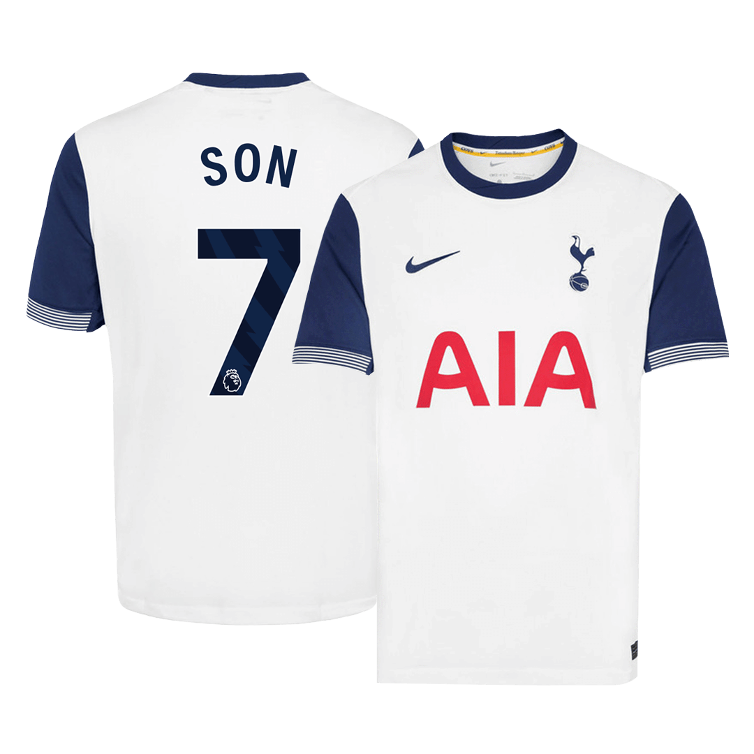 SON #7 Tottenham Hotspur Soccer Jersey Home Custom Shirt 2024/25 ...