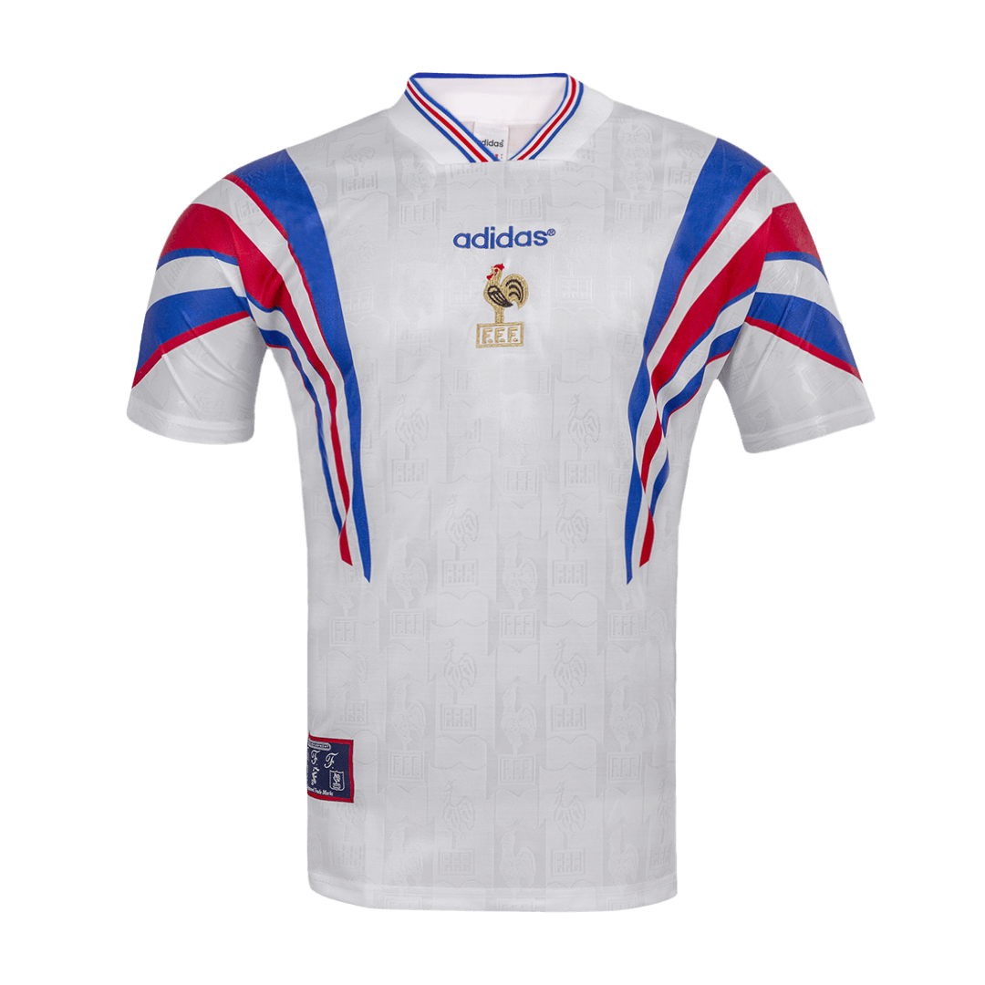 France Retro Jersey Away Soccer Shirt 1996 | Best Soccer Store