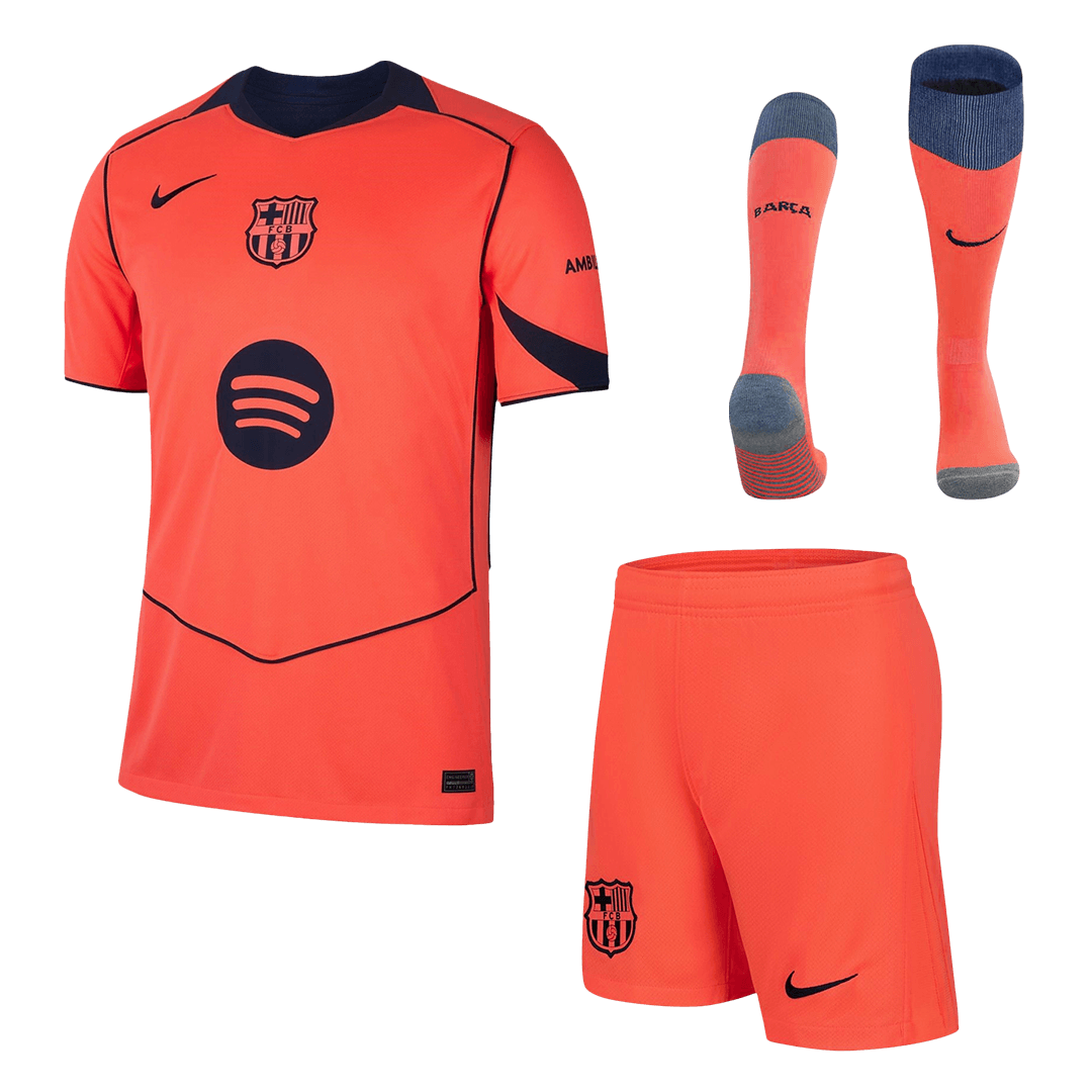 Barcelona Third Away Custom Full Soccer Kit 2025/26 | Bestsoccerstore
